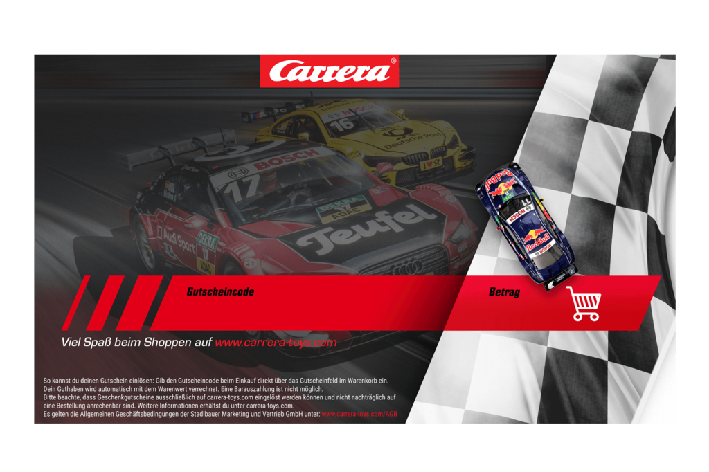 Carrera Geschenkgutschein – flexibel verschenken & Freude bereiten