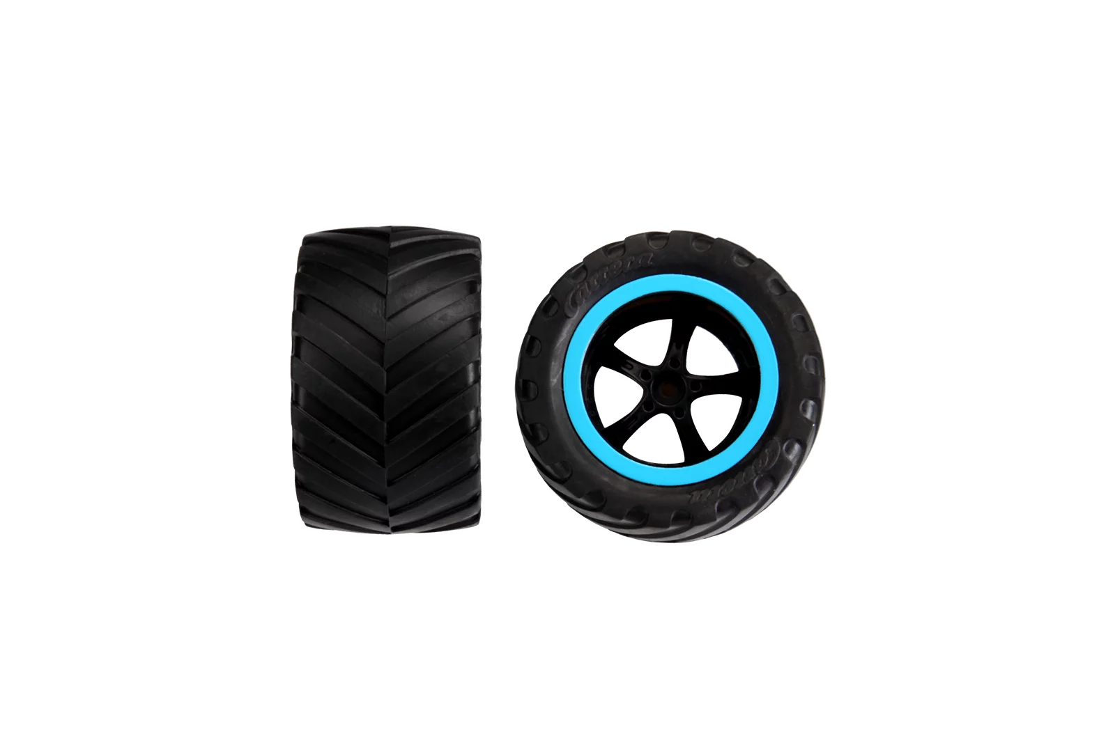 2 rear tyres with wheel rims for Bone Racer (182013)