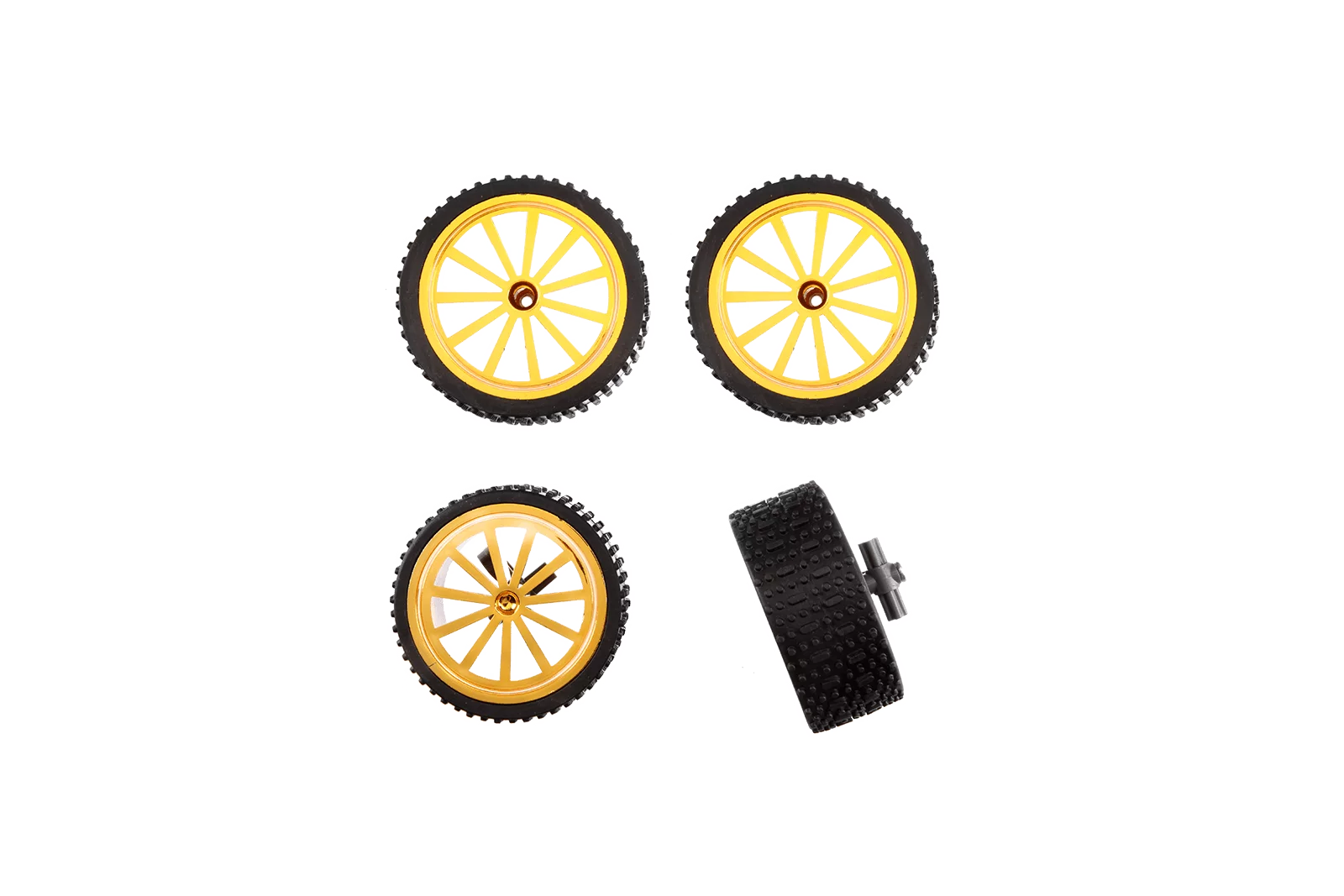 4 Complete wheels with Goldwheel rims for Golden Arrow (162045)