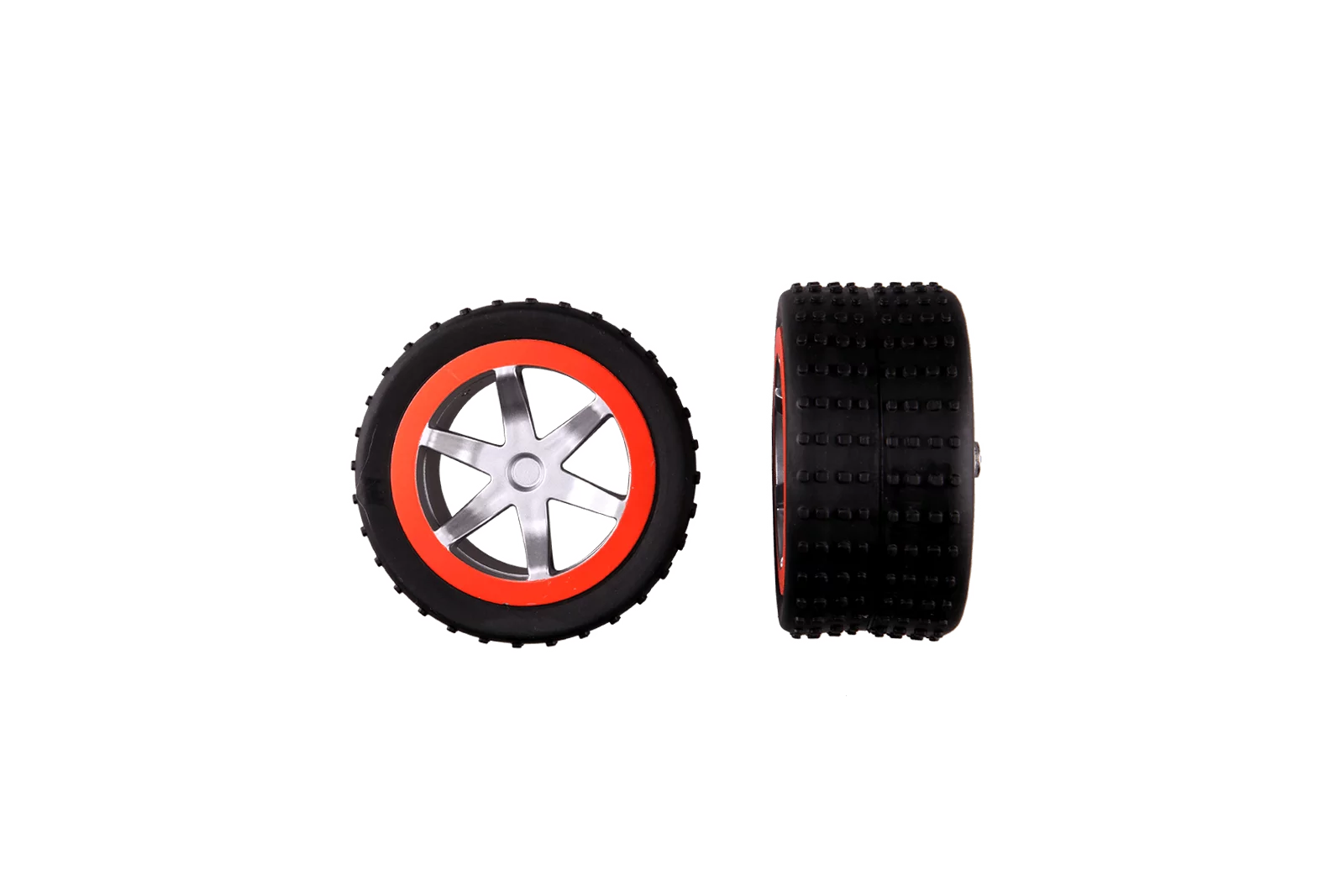 2 front wheels with rims; wheel suspension for Agent Black Pursuit (16