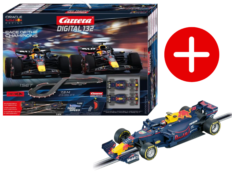 Racing Night Champions Bundle | Carrera GO!!! Red Bull Racing Set
